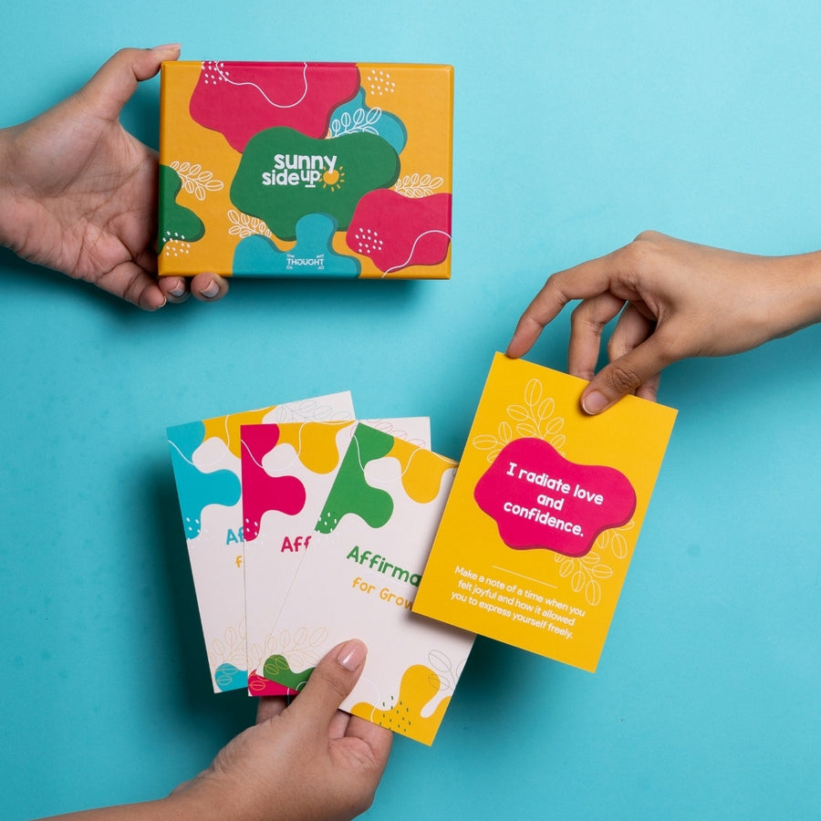 Sunny Side Up Affirmation Cards | Mental Health Tool | The Thought Co.